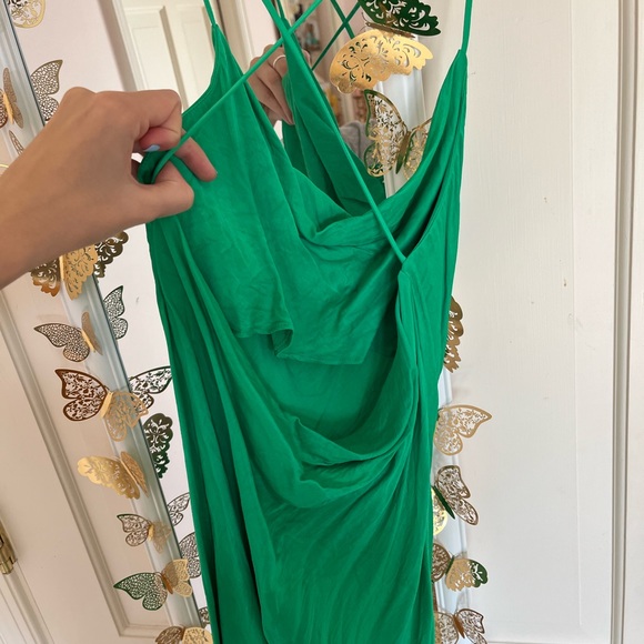 Zara | Dresses | Zara Kelly Green Satin Mini Dress Xs | Poshmark
